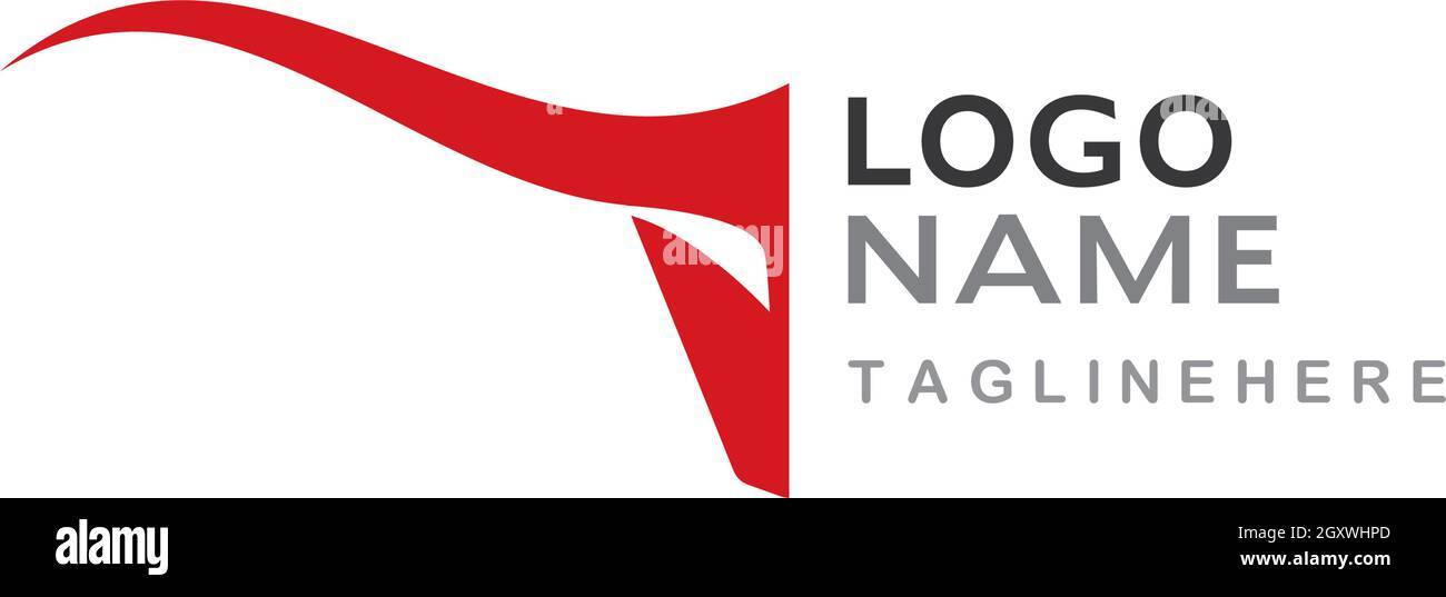 Red Bull Taurus Logo Template vector icon illustration Stock Vector ...