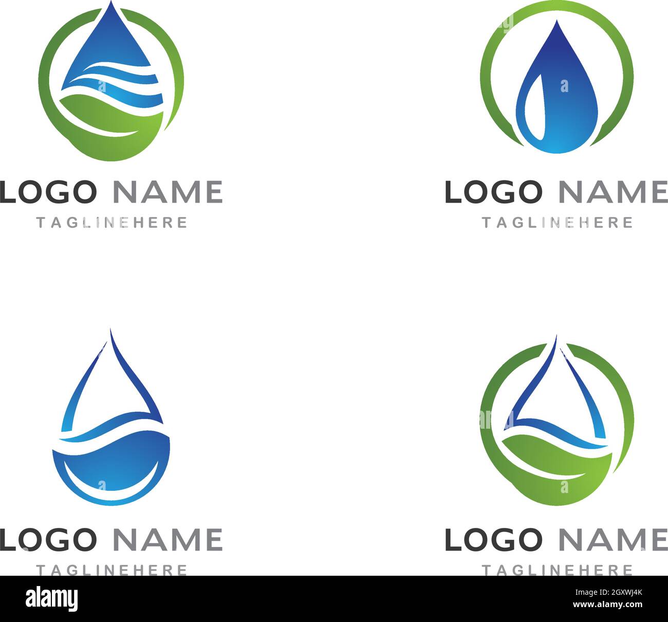 water drop Logo Template vector illustration design Stock Vector Image ...