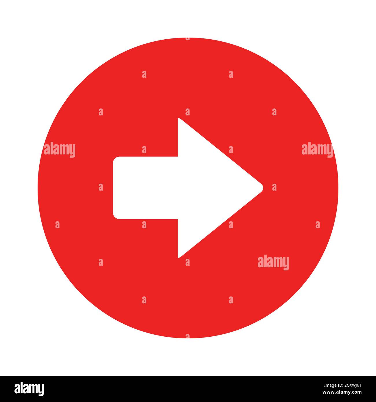 Right arrow and circle Stock Photo - Alamy