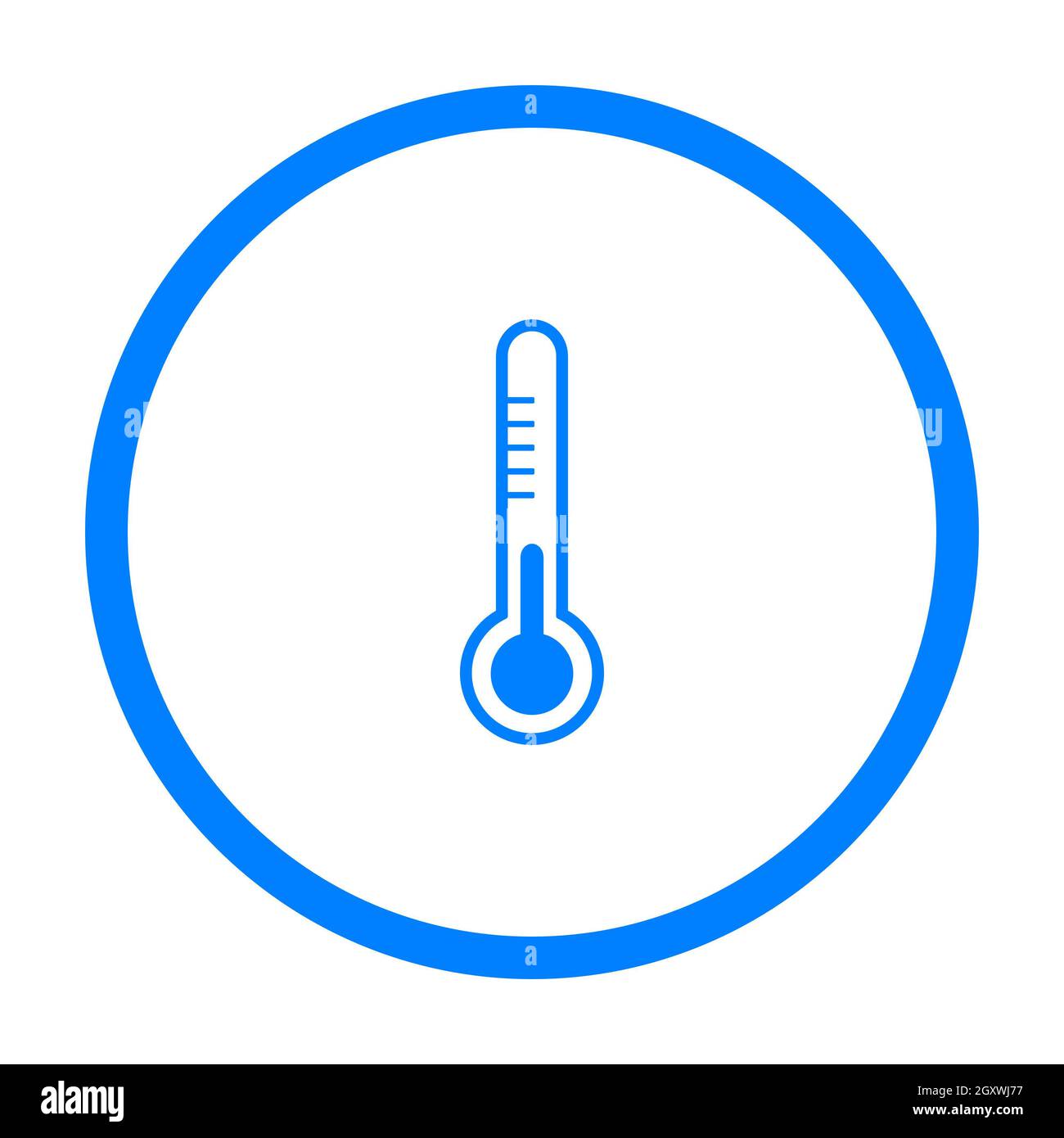 Thermometer and circle Stock Photo - Alamy