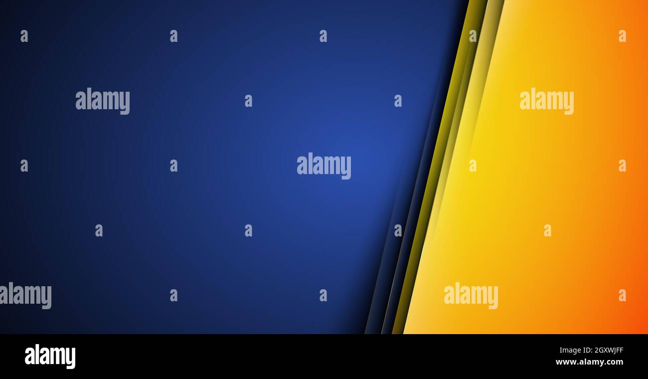 Blue - orange background with separation, web template - Vector ...