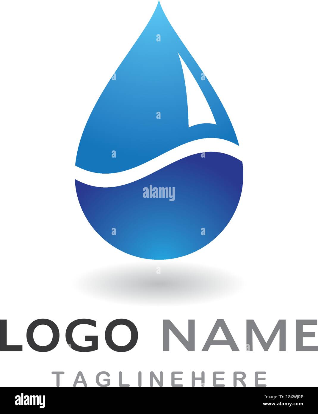 water drop Logo Template vector illustration design Stock Vector Image ...