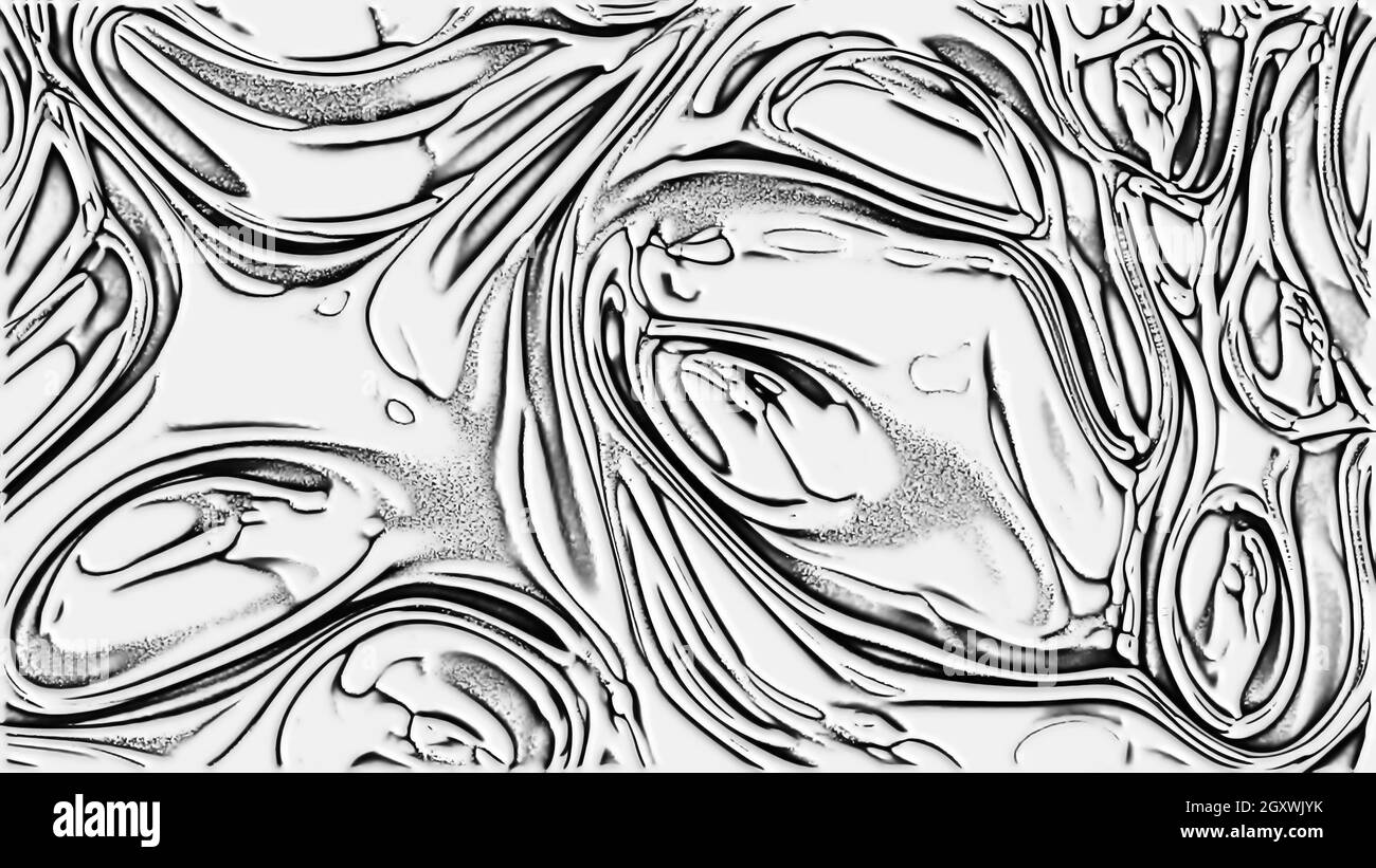 Winding 3d render lines curved liquid flow and futuristic textures ...