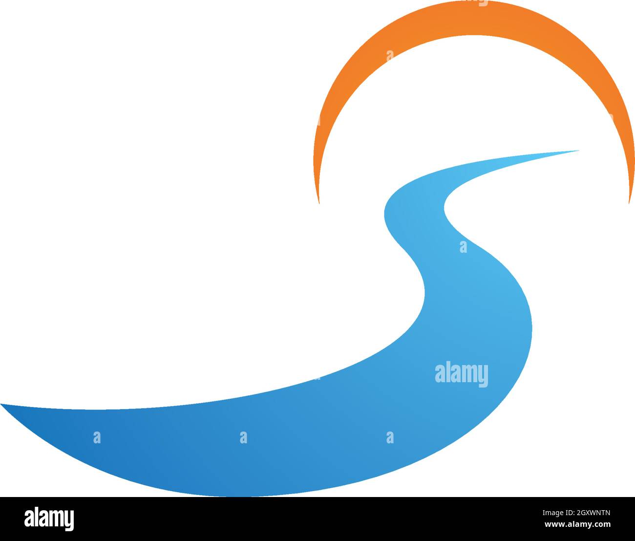 River Logo Template Stock Vector Image & Art - Alamy