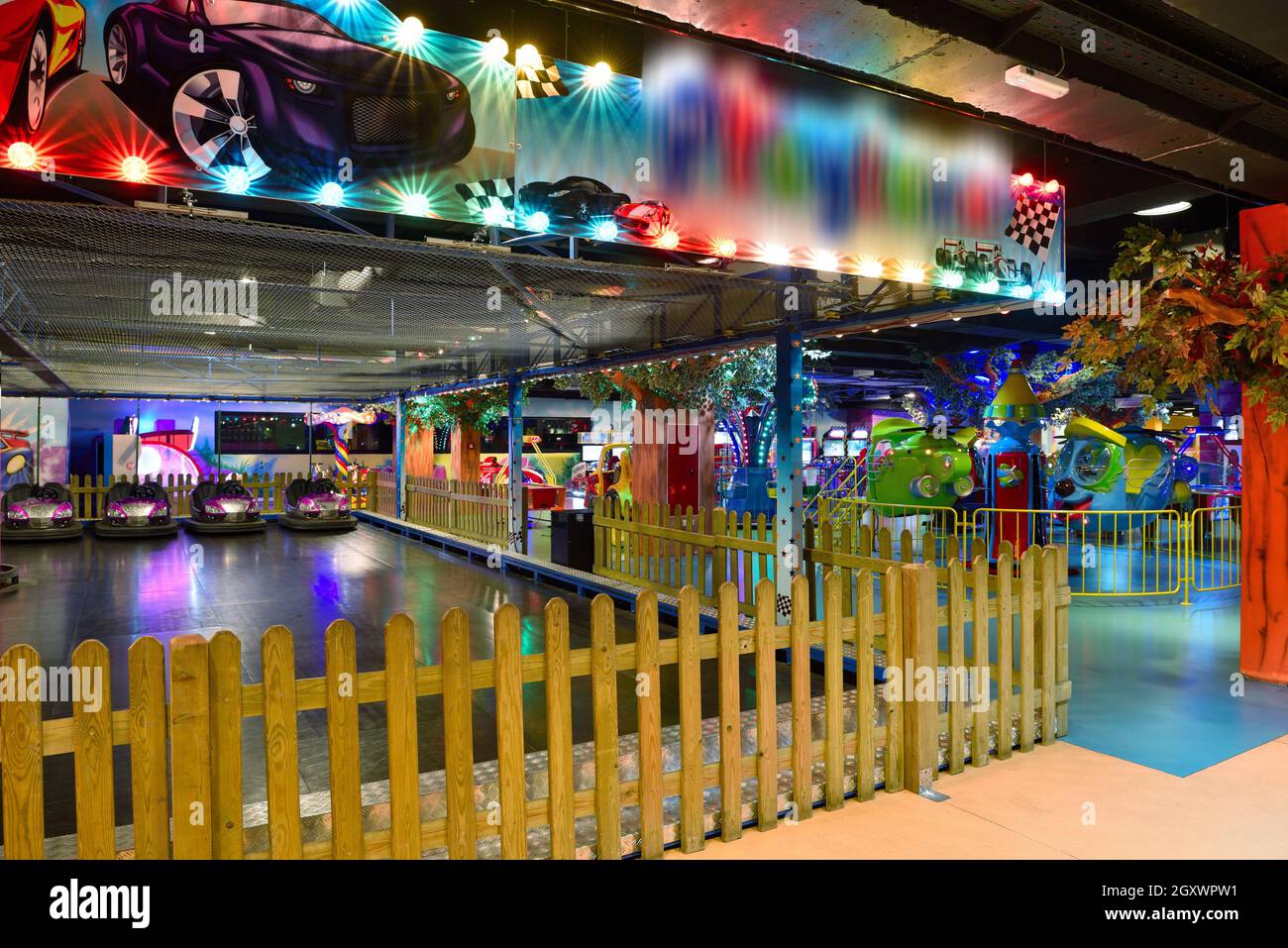 modern shopping mall playground for kids and video games Stock Photo ...