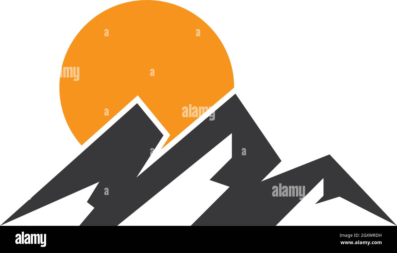 Mountains Logo Template Stock Vector Image & Art - Alamy