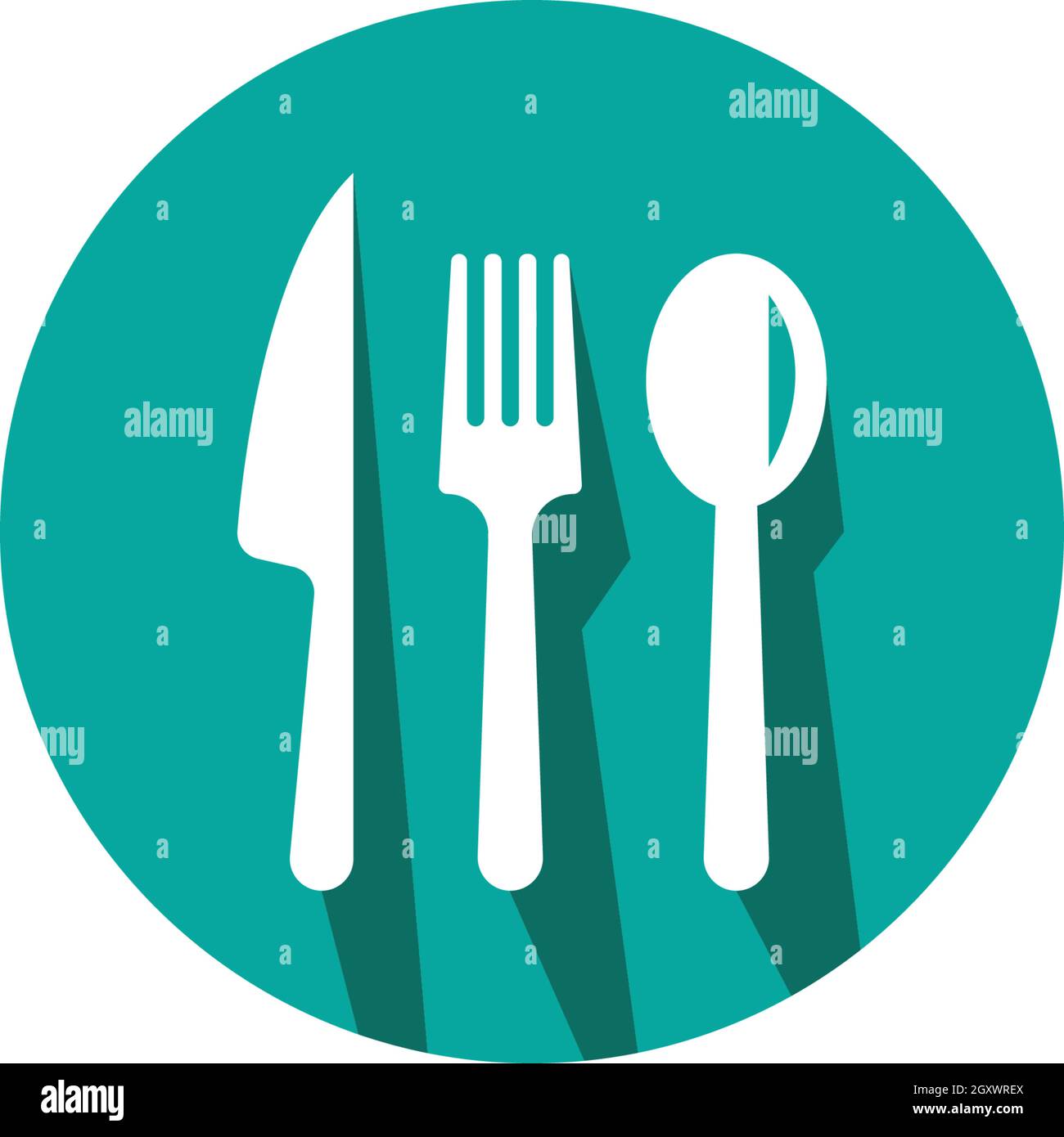 Spoon fork knife table Stock Vector Images - Alamy