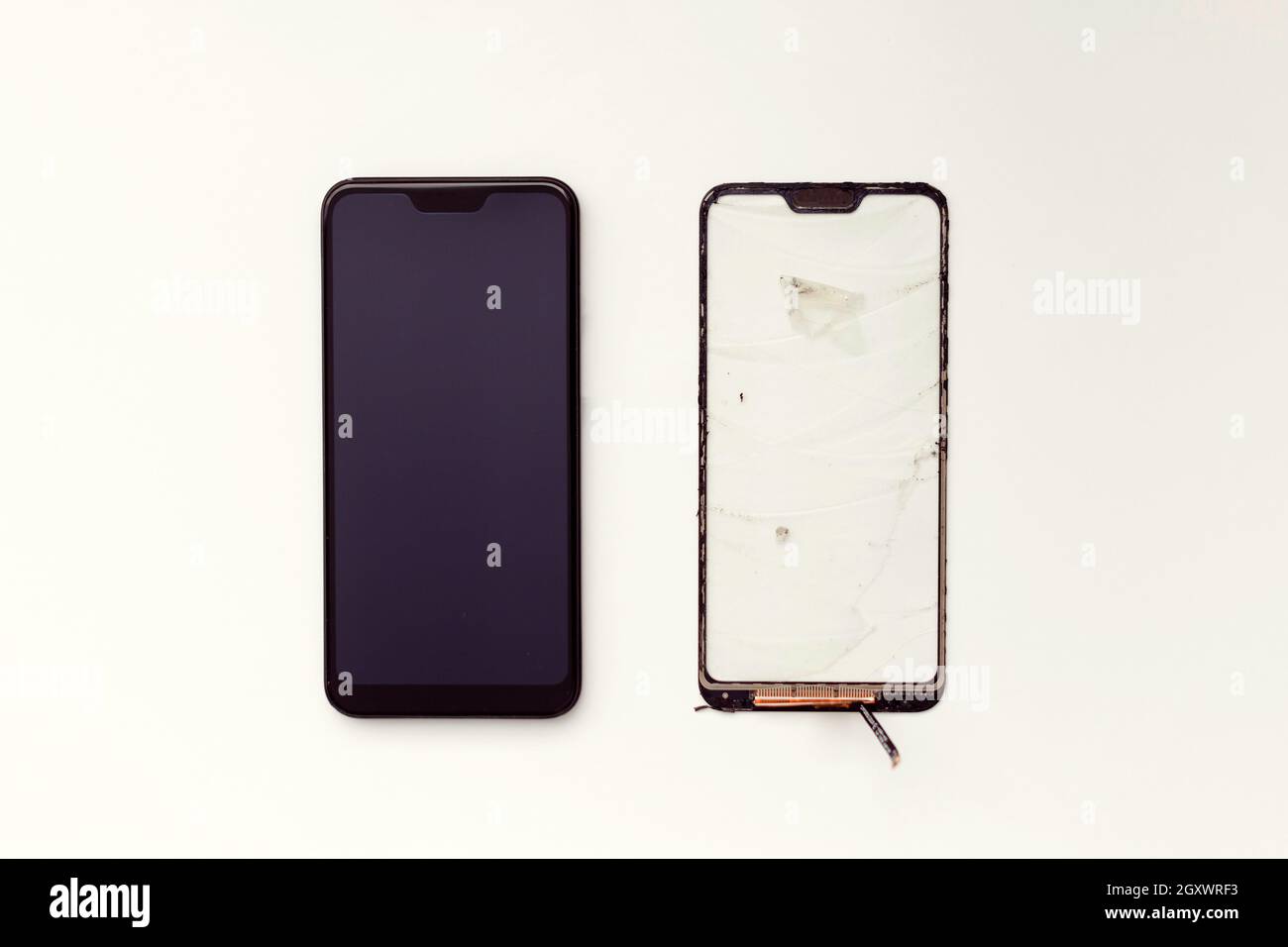 Repair and replacement of a mobile phone touchscreen. Refurbished ...