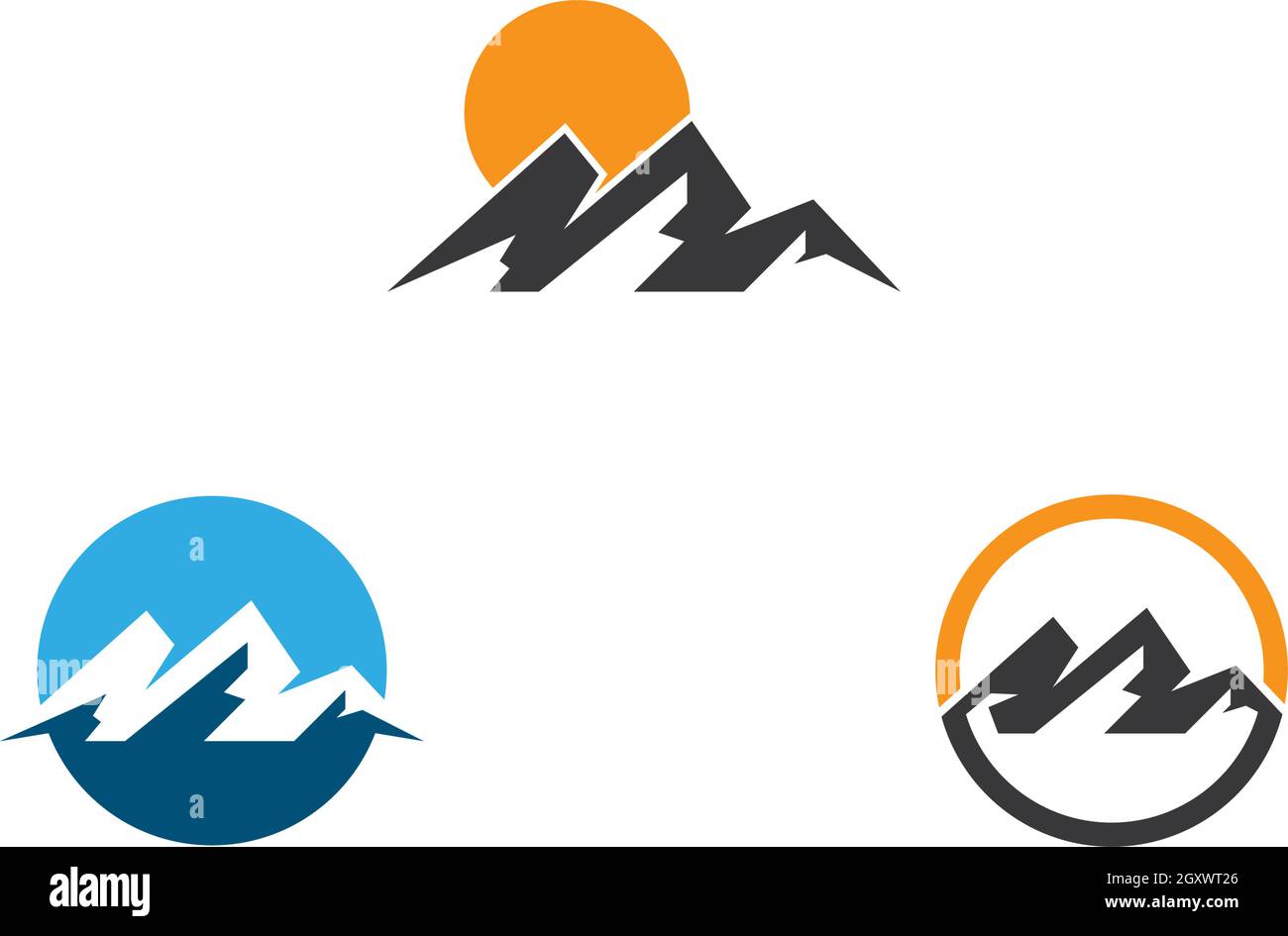 Mountains Logo Template Stock Vector Image & Art - Alamy