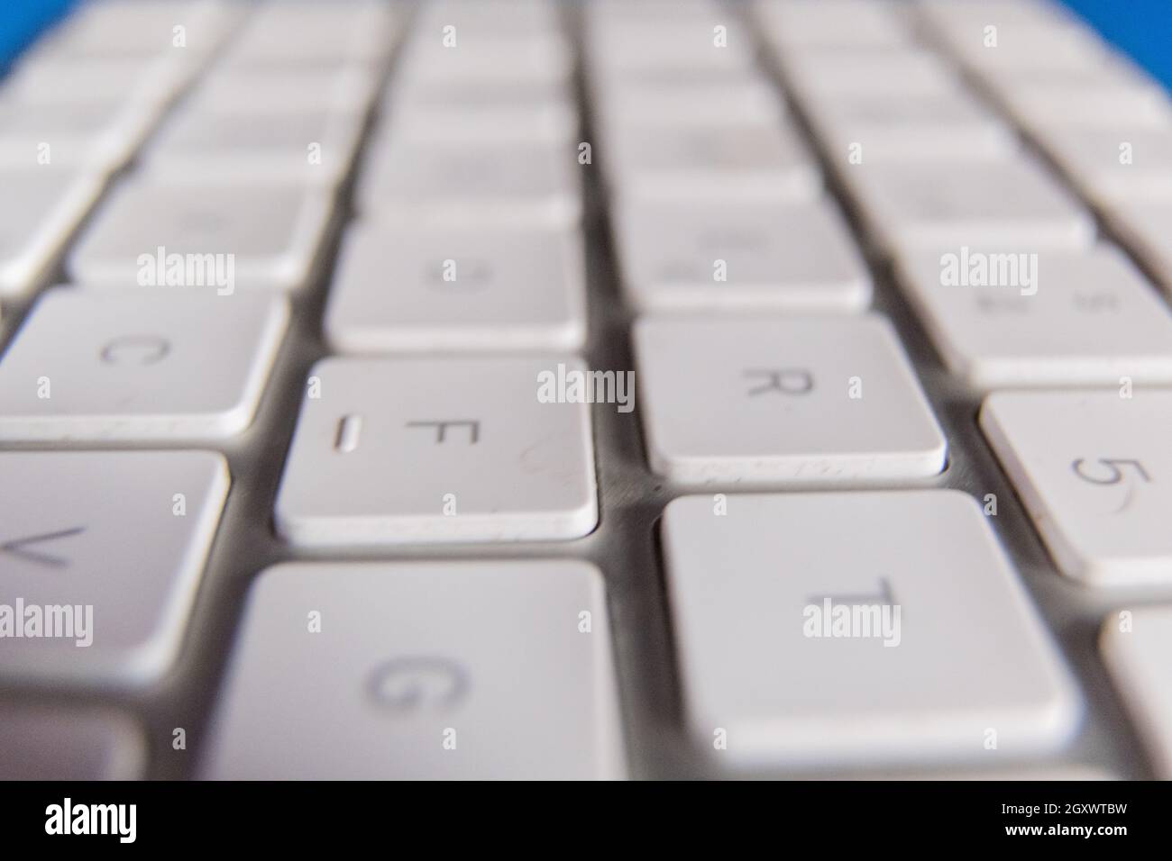 Silver computer keyboard close hi-res stock photography and images - Alamy