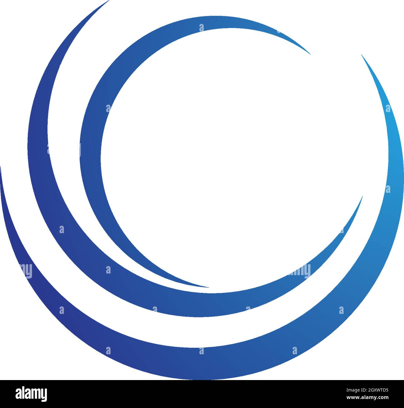 Circle Wave symbol and icon Logo Template vector Stock Vector Image ...