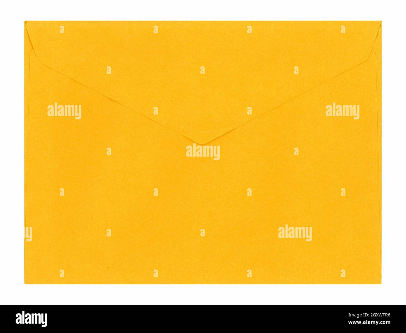 yellow paper letter envelope for mail postage isolated over white ...