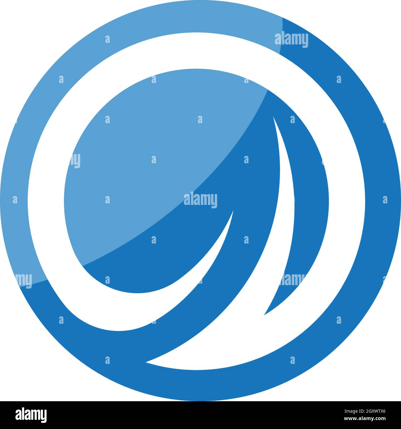 Circle Wave symbol and icon Logo Template vector Stock Vector Image ...