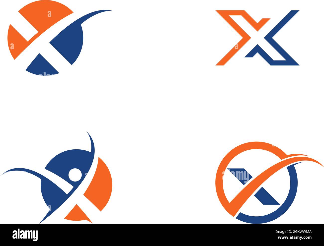 X Letter Logo Template vector icon design Stock Vector Image & Art - Alamy