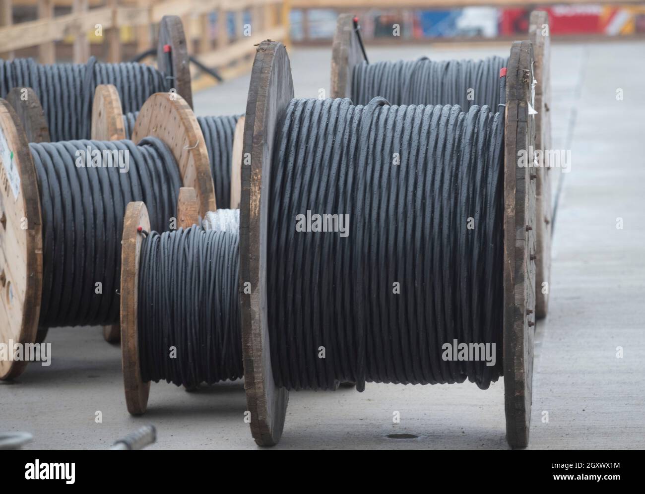 Extension cable reel hi-res stock photography and images - Alamy