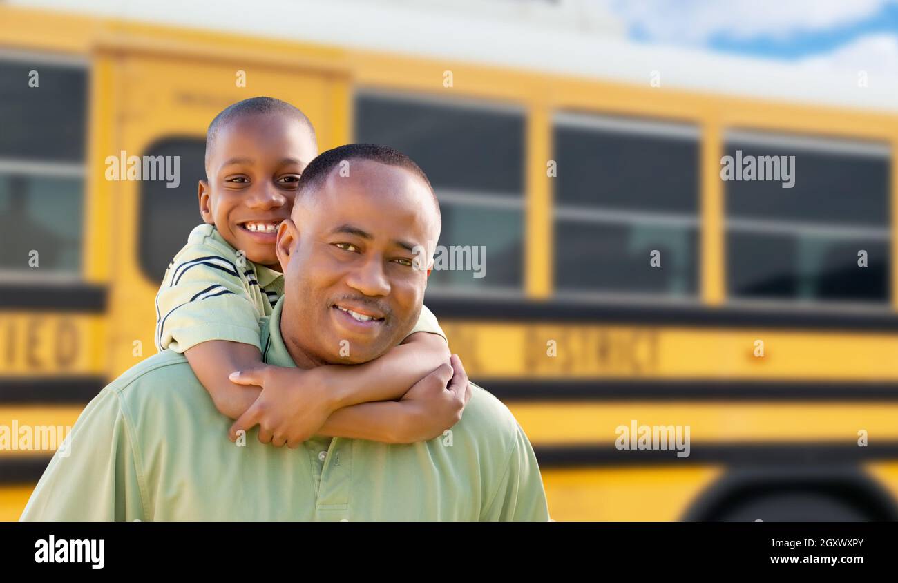 Black man bus children hi-res stock photography and images - Alamy