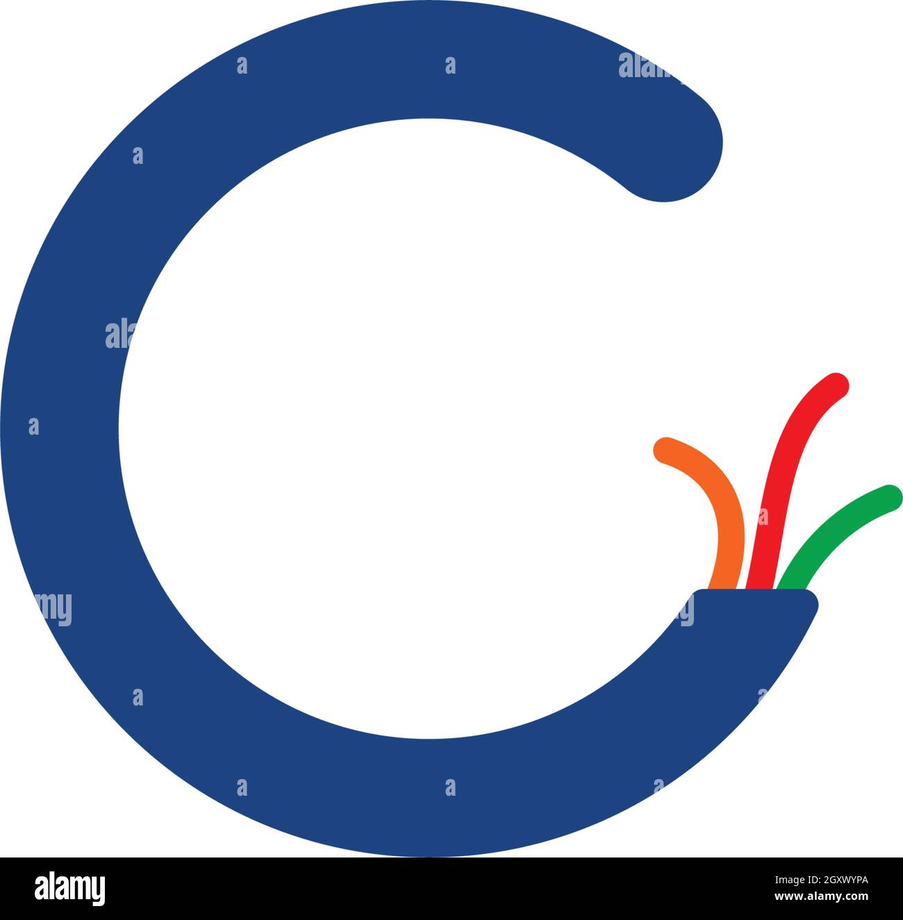 electric cable logo vector template Stock Vector Image & Art - Alamy