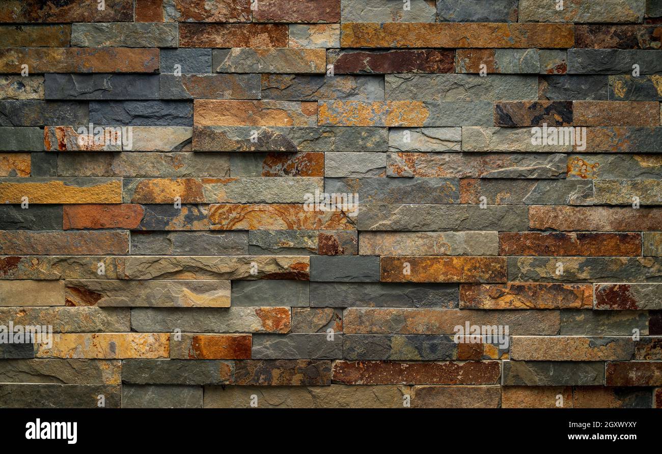 Texture of marble facing bricks chipped background Stock Photo - Alamy