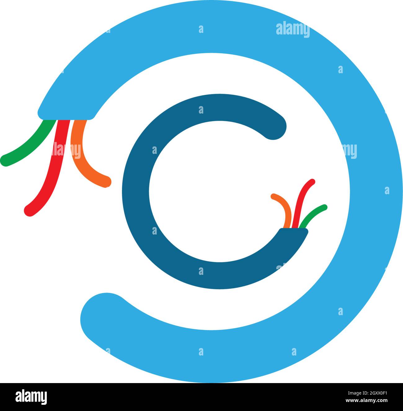 electric Cable logo vector template Stock Vector Image & Art - Alamy