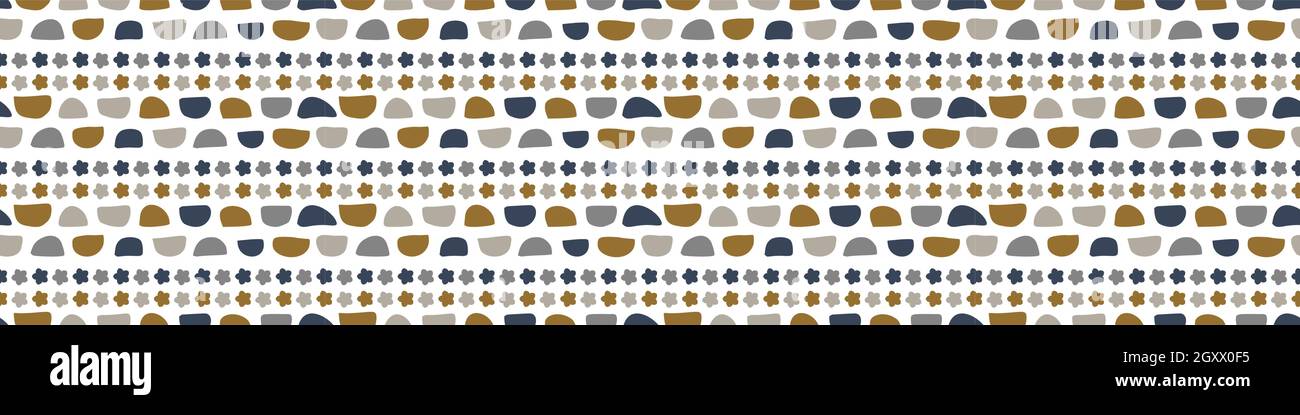 Masculine geometric seamless border pattern. Classic retro geo shape ...