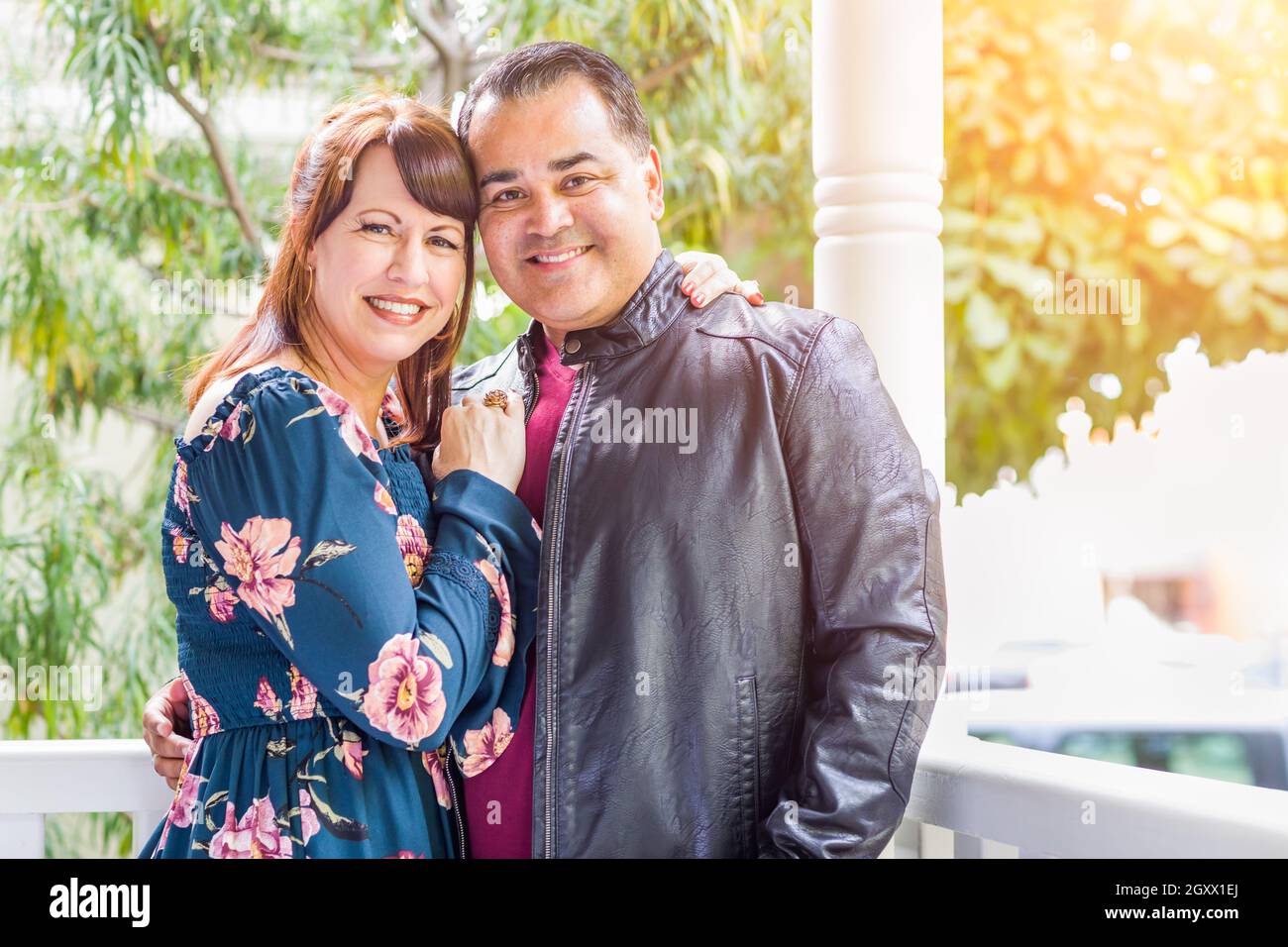 Portrait of Mixed Race Caucasian Woman and Hispanic Man Stock Photo - Alamy