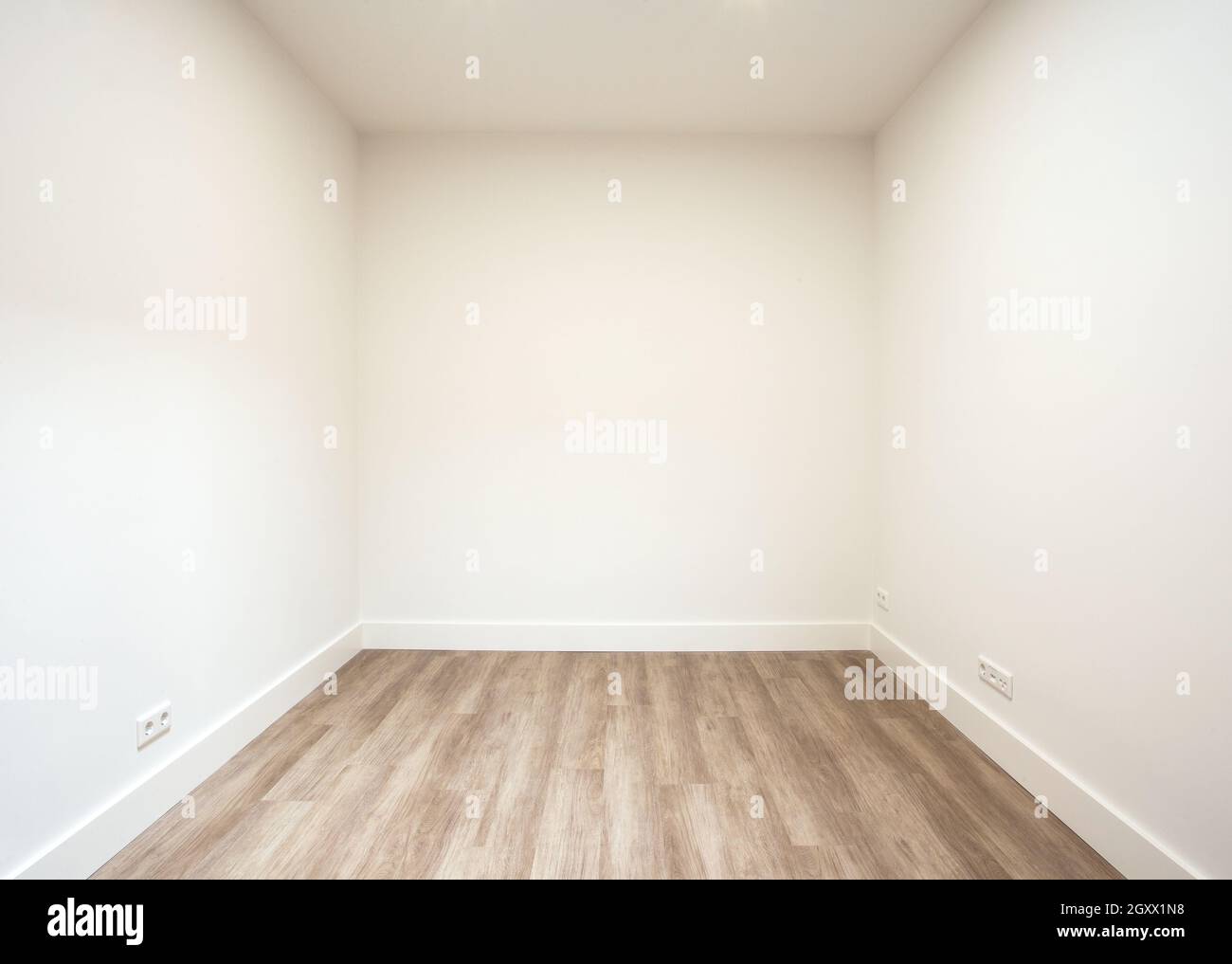 new apartment or house, empty white room with hardwood floor modern ...