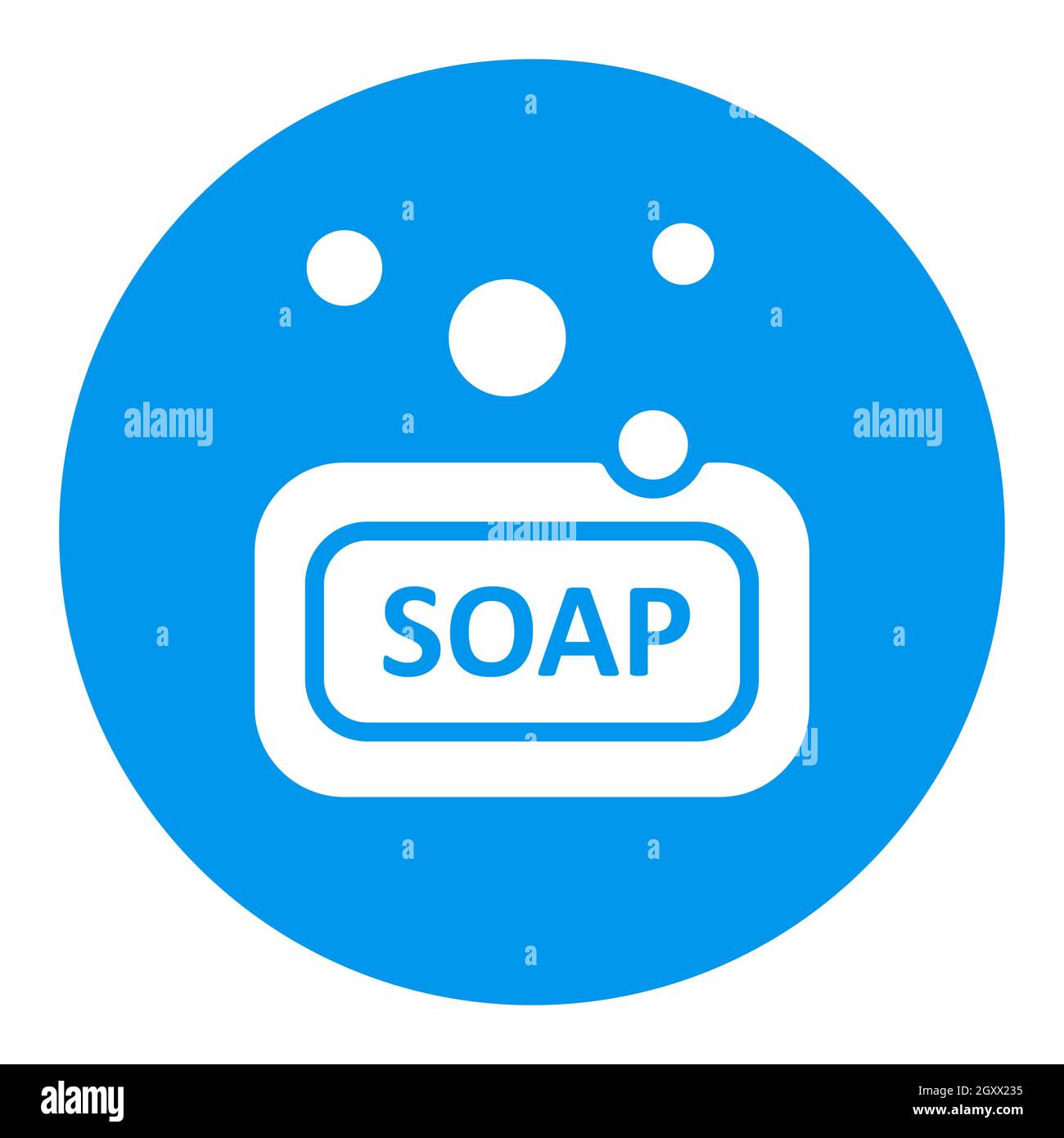 Soap vector white glyph icon. Hygiene sign. Graph symbol for medical ...