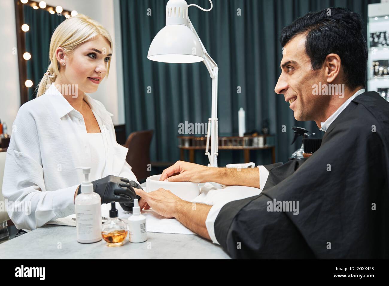 Manicure technician hi-res stock photography and images - Alamy