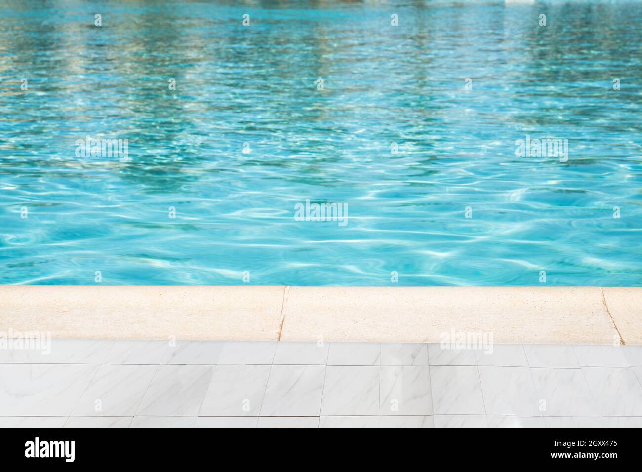 Shiny Blue Water Background. Abstract Clean Pool Stock Photo - Alamy