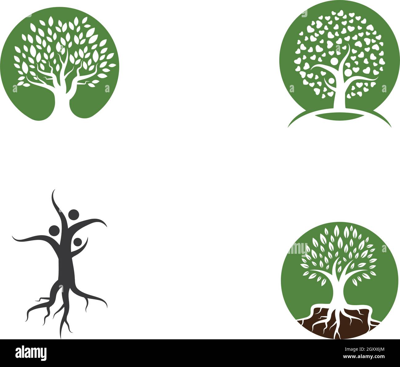 family tree logo template vector illustration Stock Vector Image & Art ...