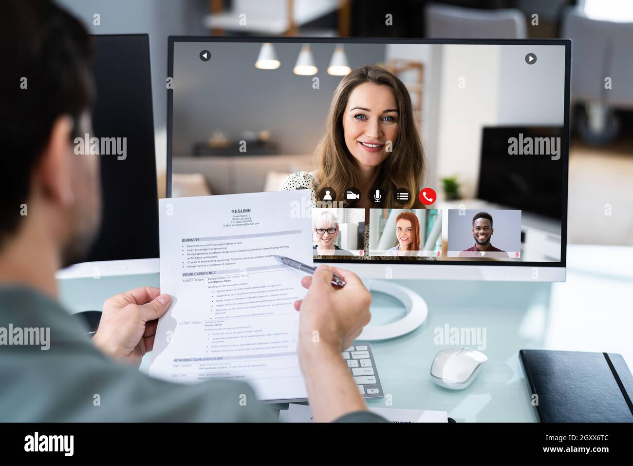 Telework webcast hi-res stock photography and images - Alamy