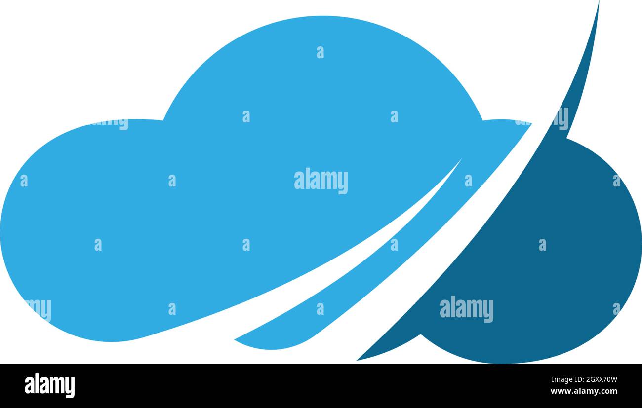 cloud logo vector icon template Stock Vector Image & Art - Alamy