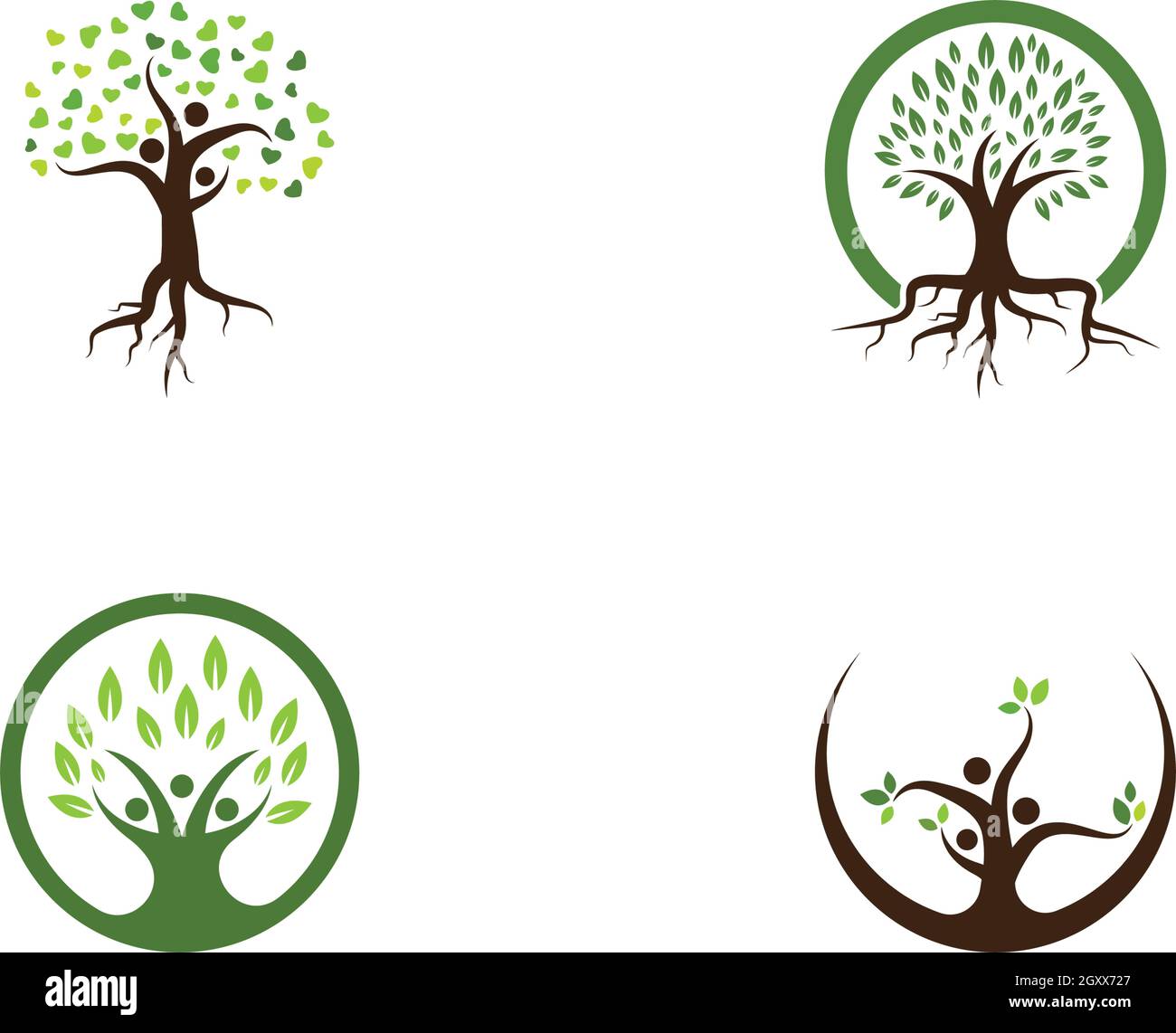 family tree logo template vector illustration Stock Vector Image & Art ...