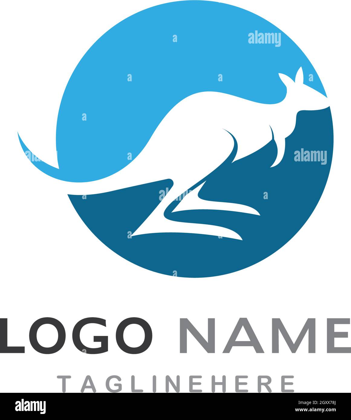kangaroo Logo Template vector illustration Stock Vector Image & Art - Alamy