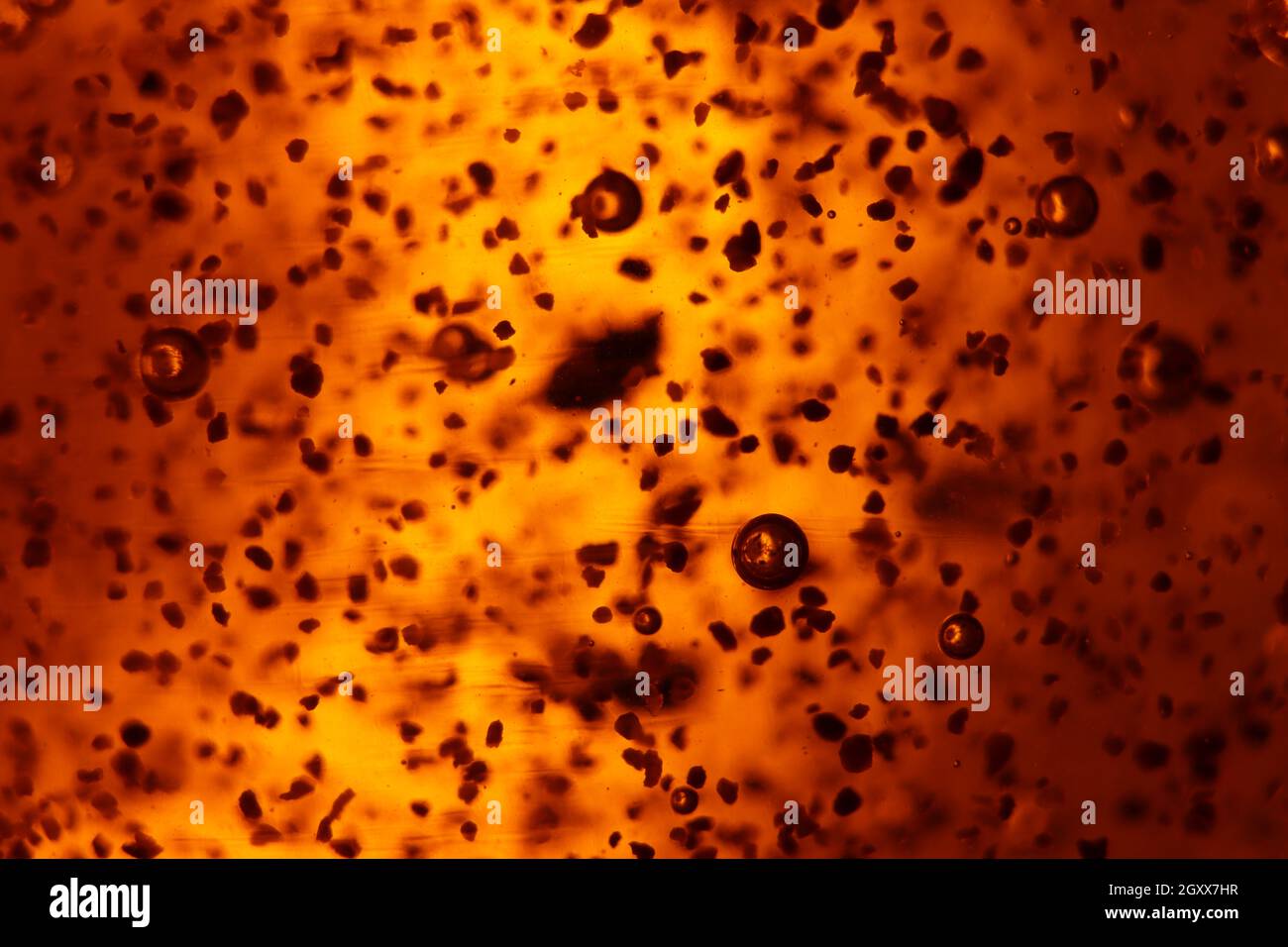 abstract golden background bubbles rare shapes different Stock Photo ...