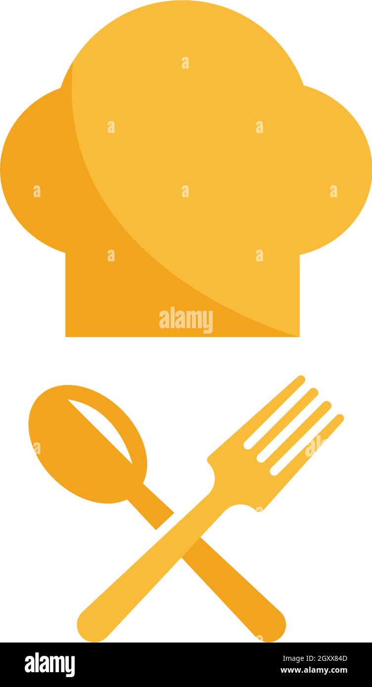 hat chef kitchen set logo template vector illustration Stock Vector ...