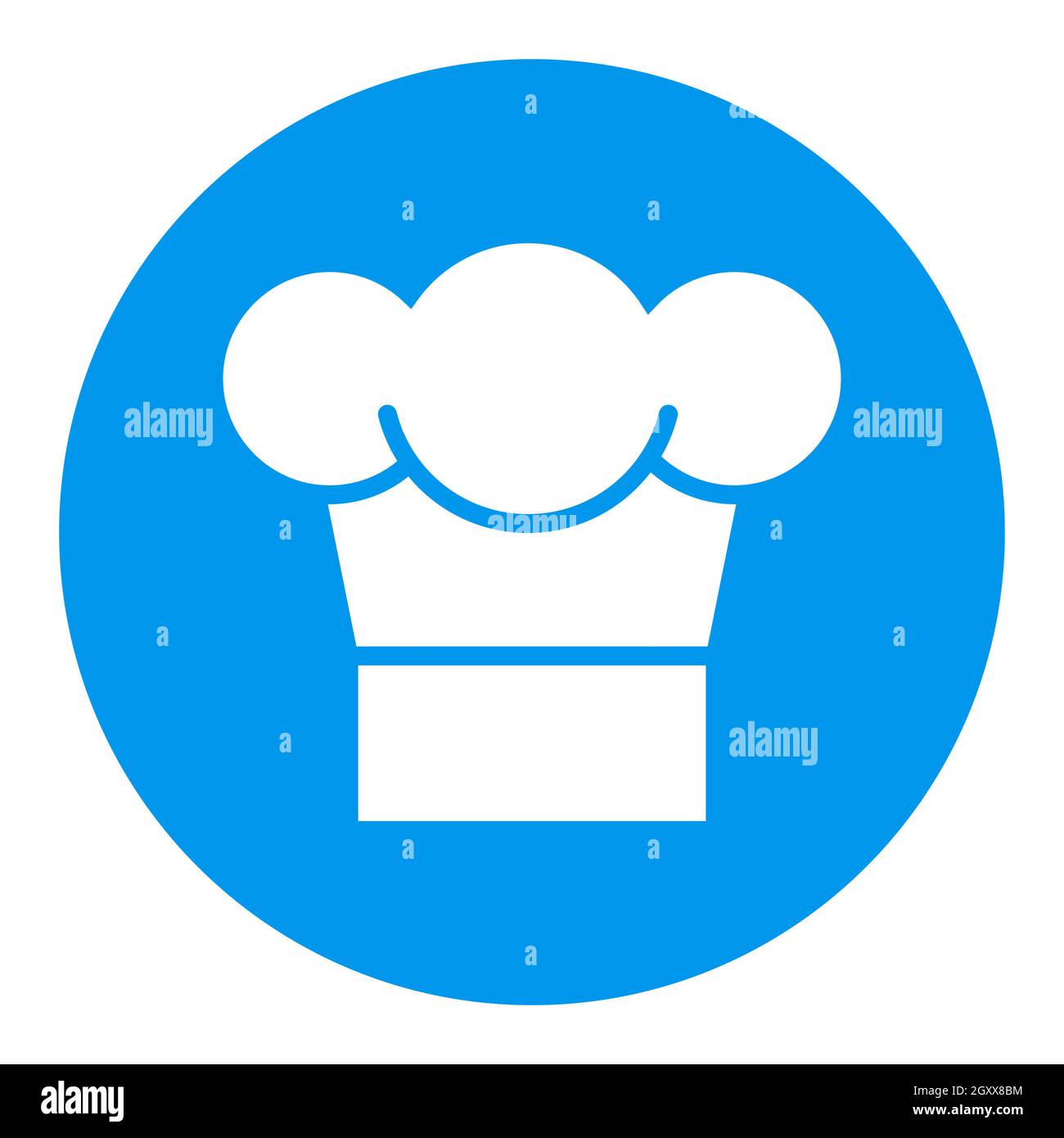 Chef Cooking cap vector white glyph icon. Graph symbol for cooking web ...