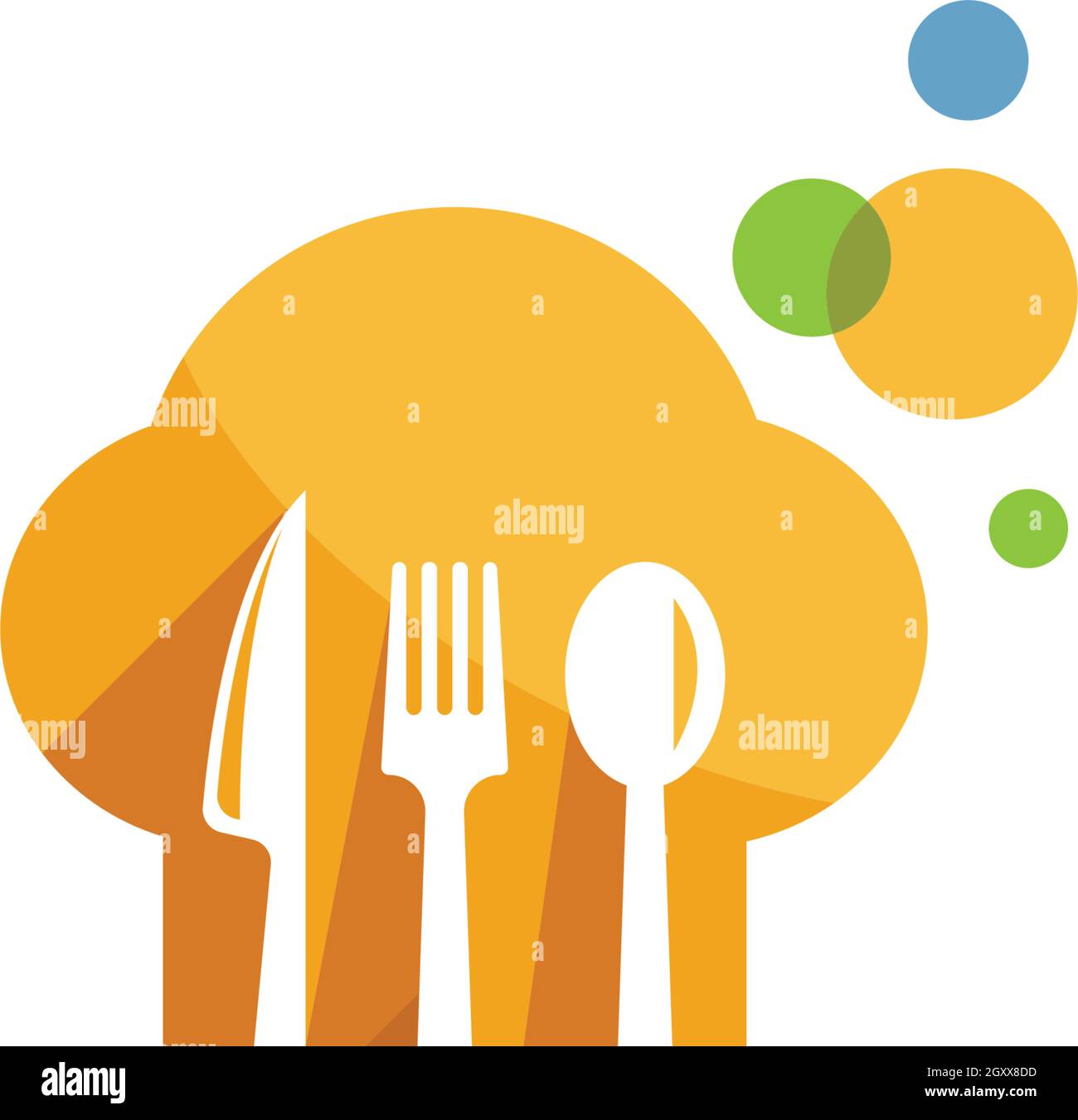 hat chef kitchen set logo template vector illustration Stock Vector ...