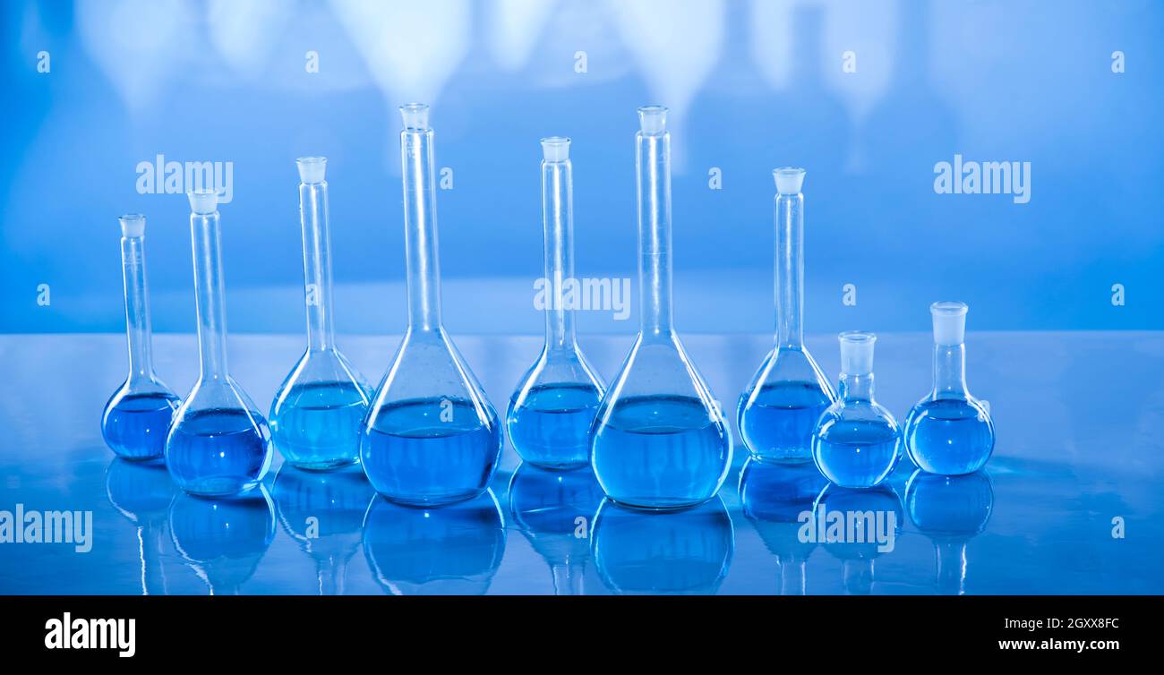 Science experiment,Laboratory equipment, Development background Stock ...