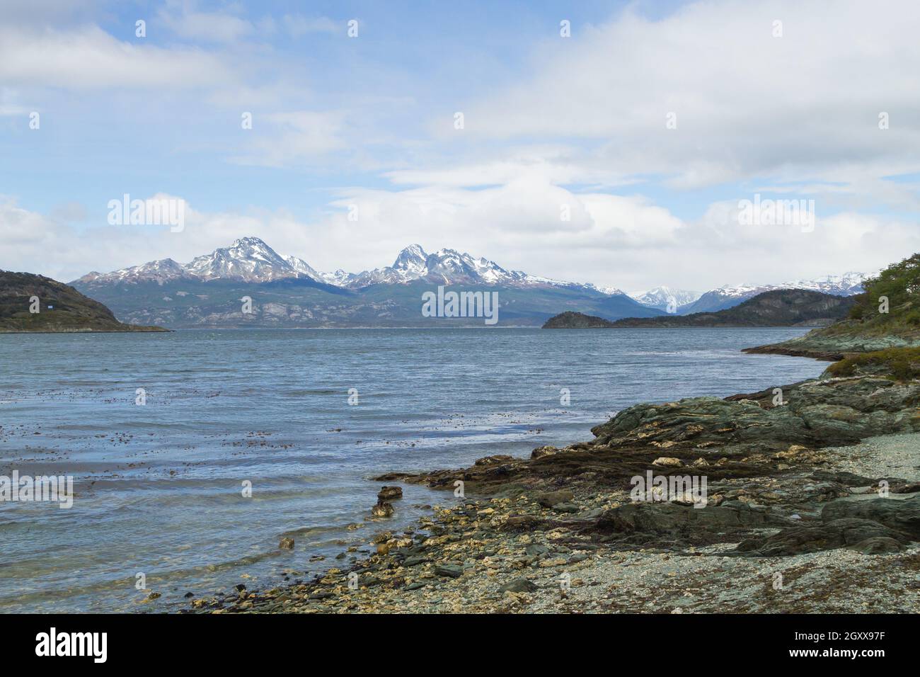 Hoste island view, Tierra Del Fuego National Park, Argentina. Land of ...