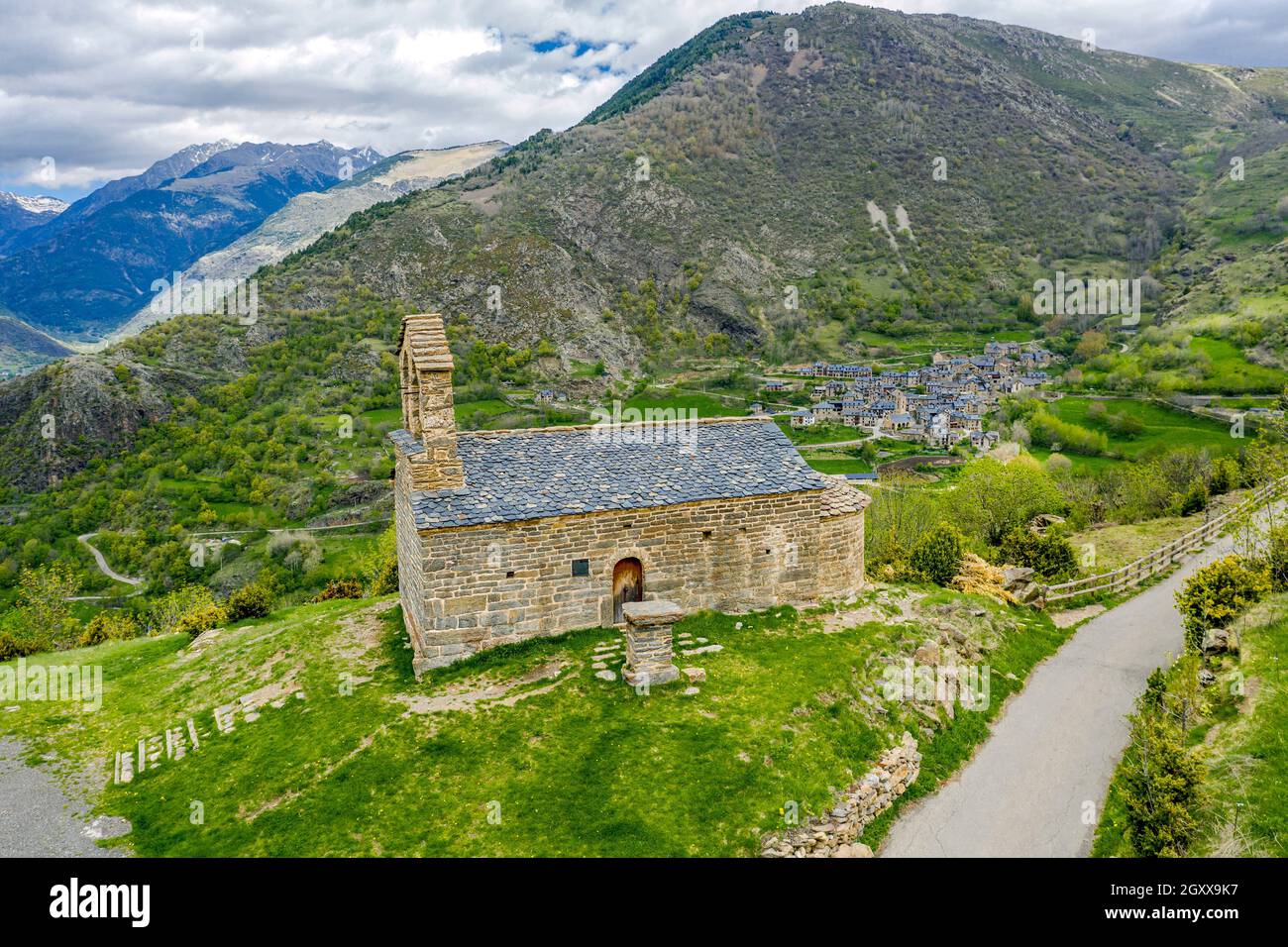 Roman Church of Hermitage of San Quirce de Durro (Catalonia - Spain ...
