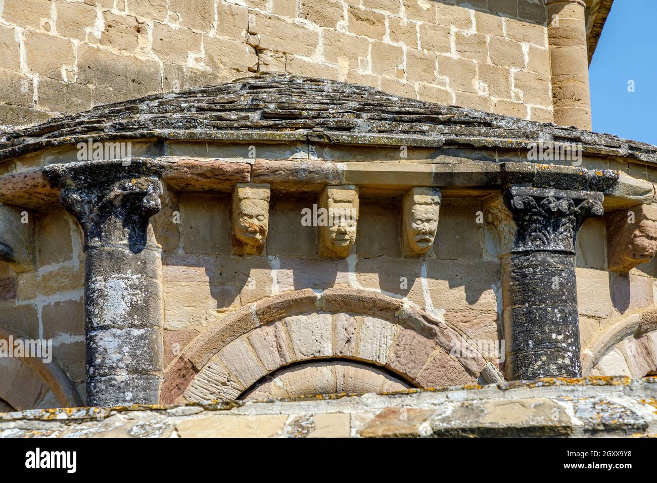 Santa Maria de Eunate is an ancient octagonal templar church on the ...