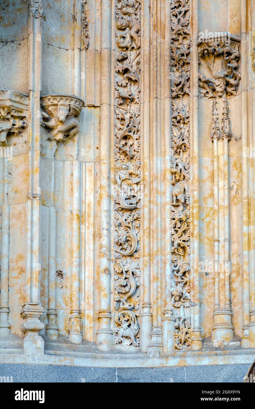 Astronaut carved on the facade of the cathedral of Salamanca in Spain ...