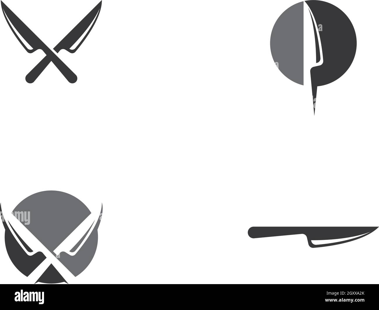 Table knife vector vectors hi-res stock photography and images - Alamy