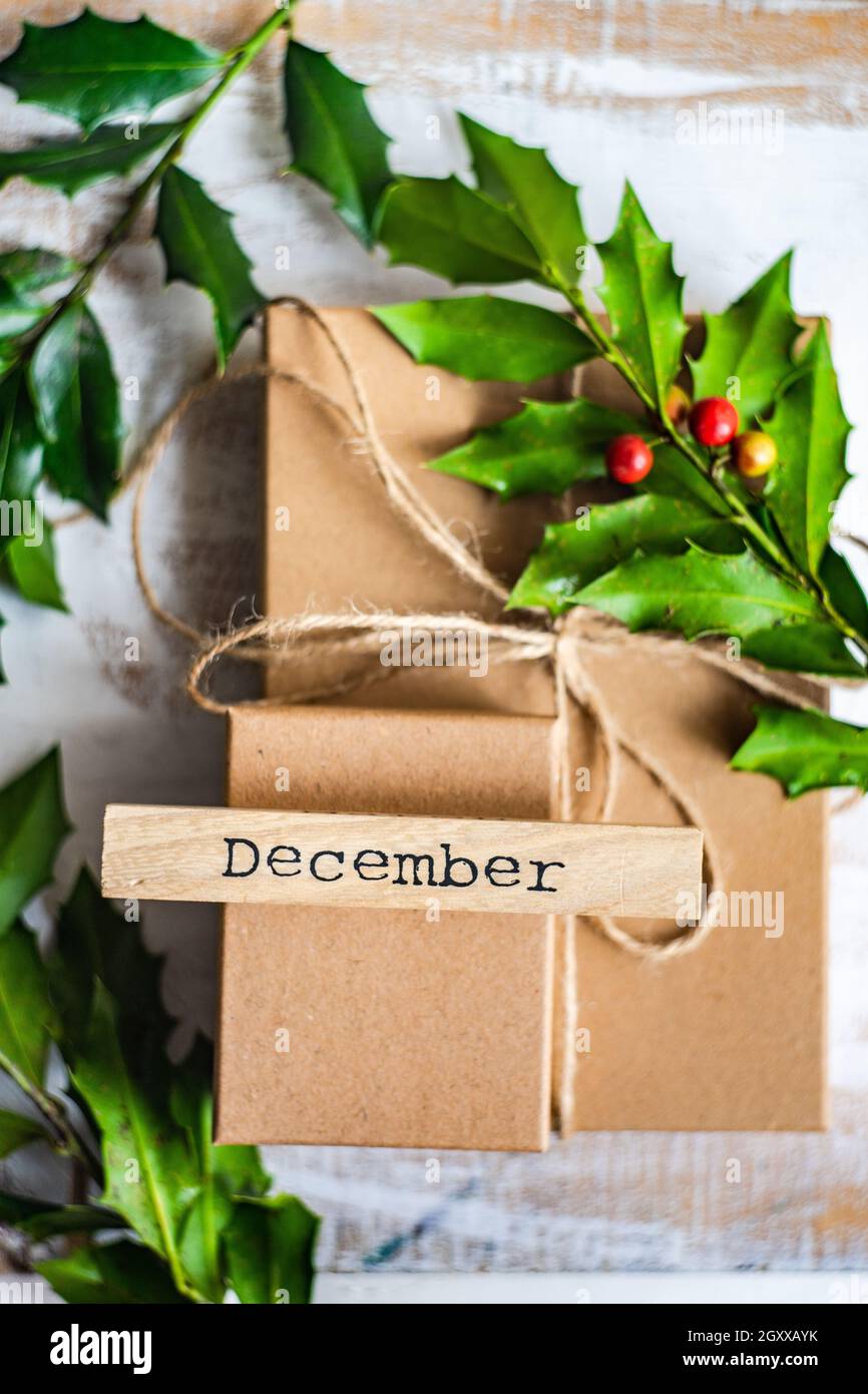 Two christmas gift boxes hi-res stock photography and images - Alamy