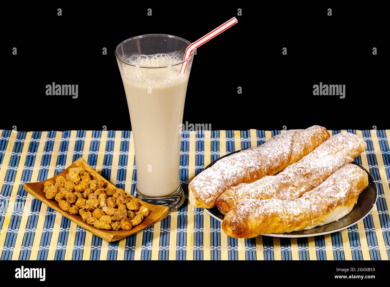 Horchata is a drink, made with the juice of tigernuts and sugar. Native ...