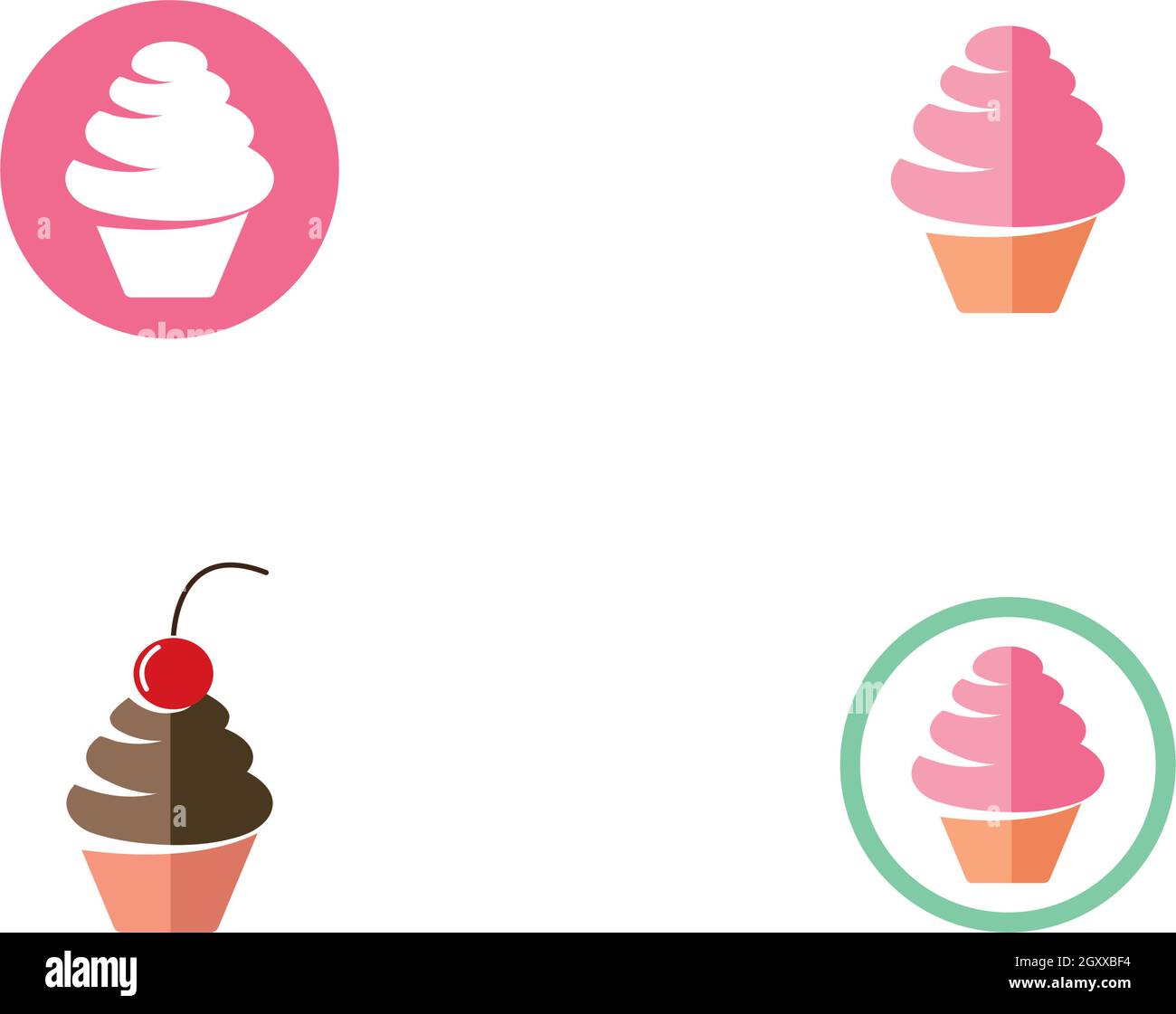 Cake logo vector ilustration template Stock Vector Image & Art - Alamy