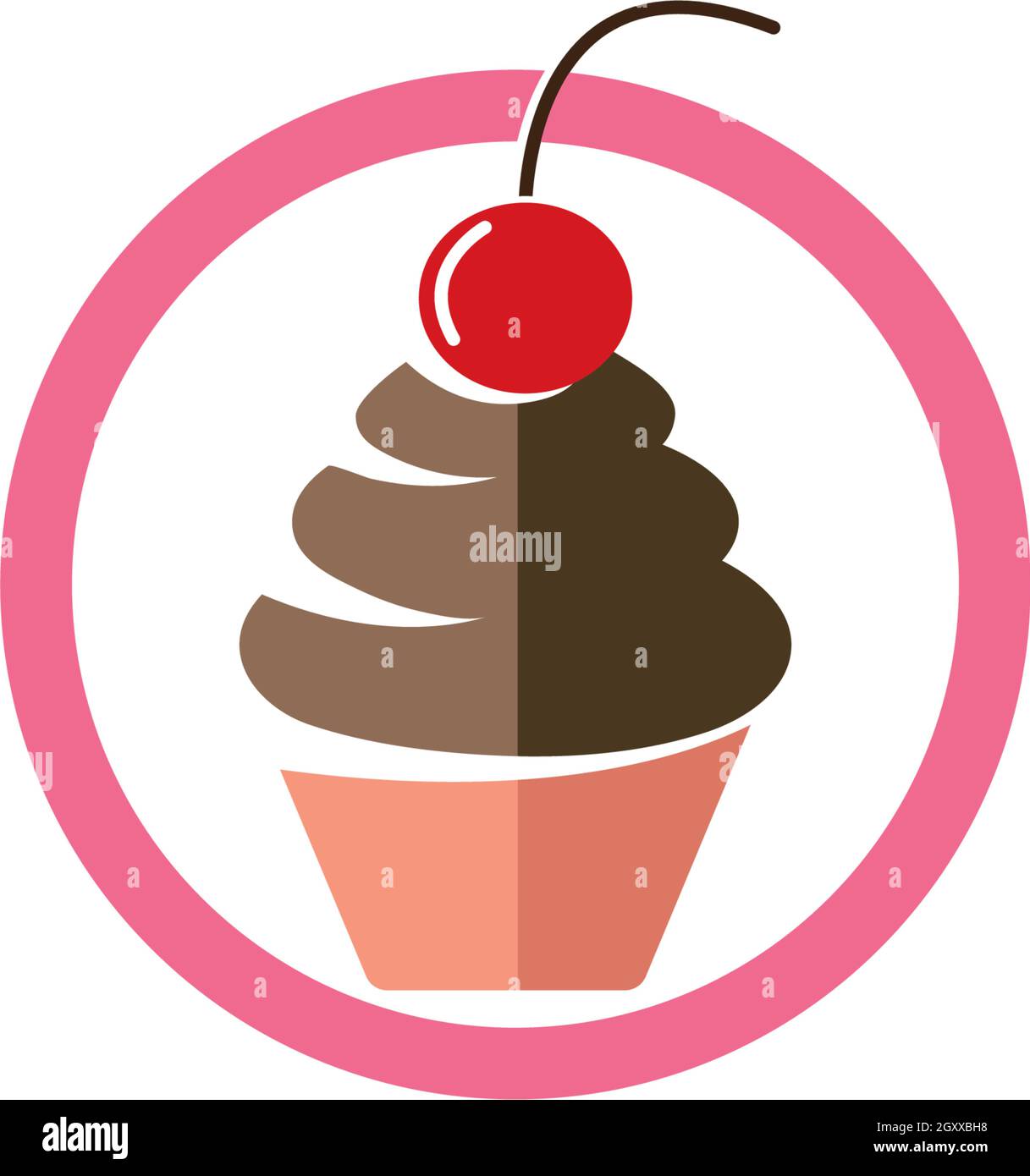 Cake logo vector ilustration template Stock Vector Image & Art - Alamy