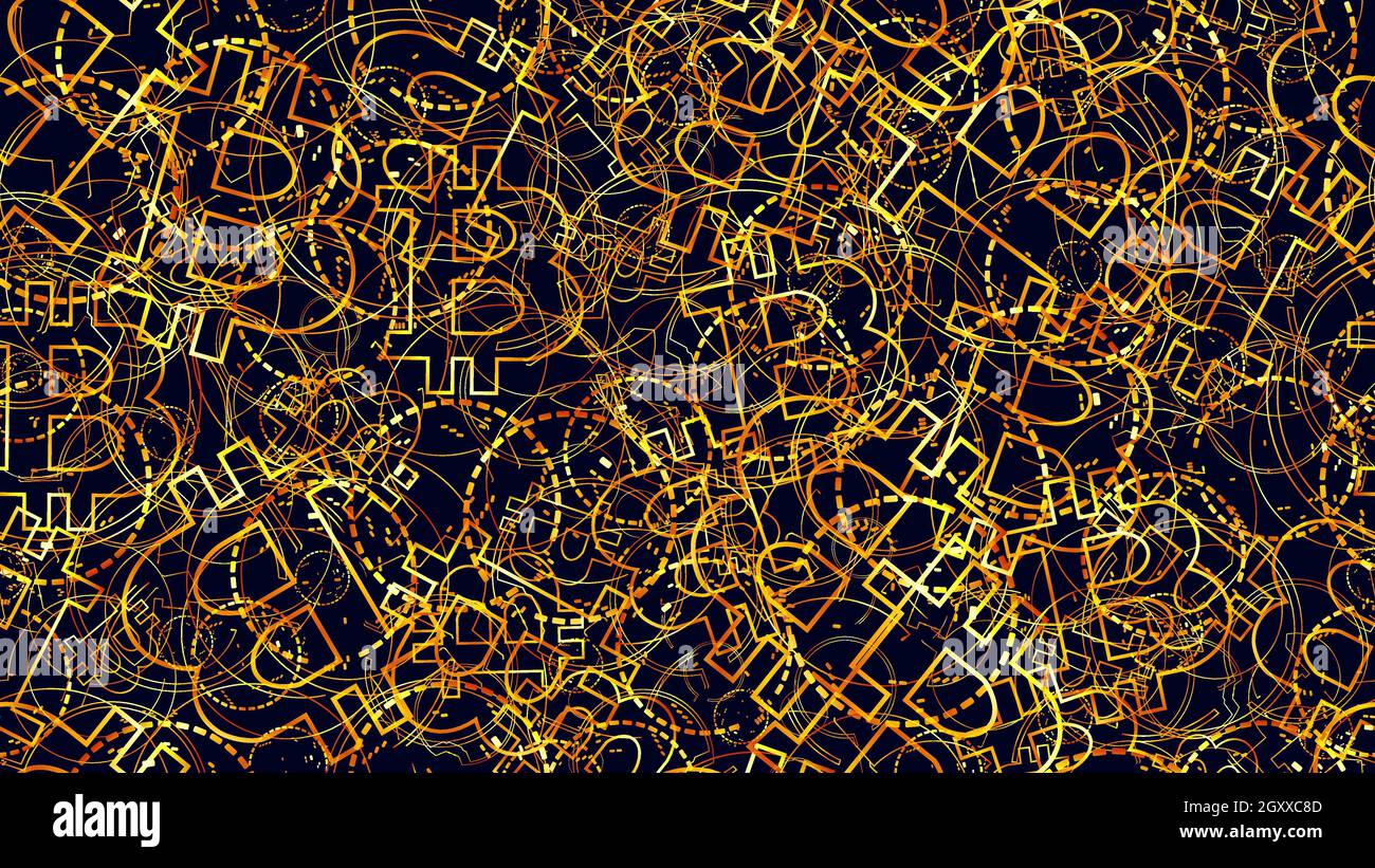 Modern seamless geometric pattern with outline bitcoin BTC sign and ...