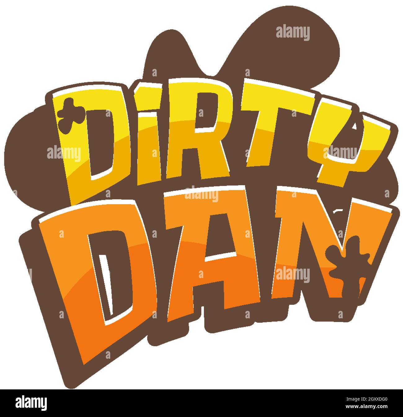 Dirty Dan logo text design illustration Stock Vector Image & Art - Alamy